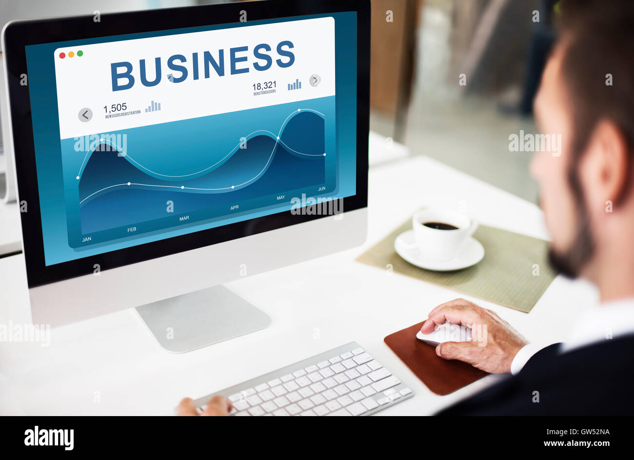 Business Analysis Chart Data Graphic Concept Stock Photo - Alamy