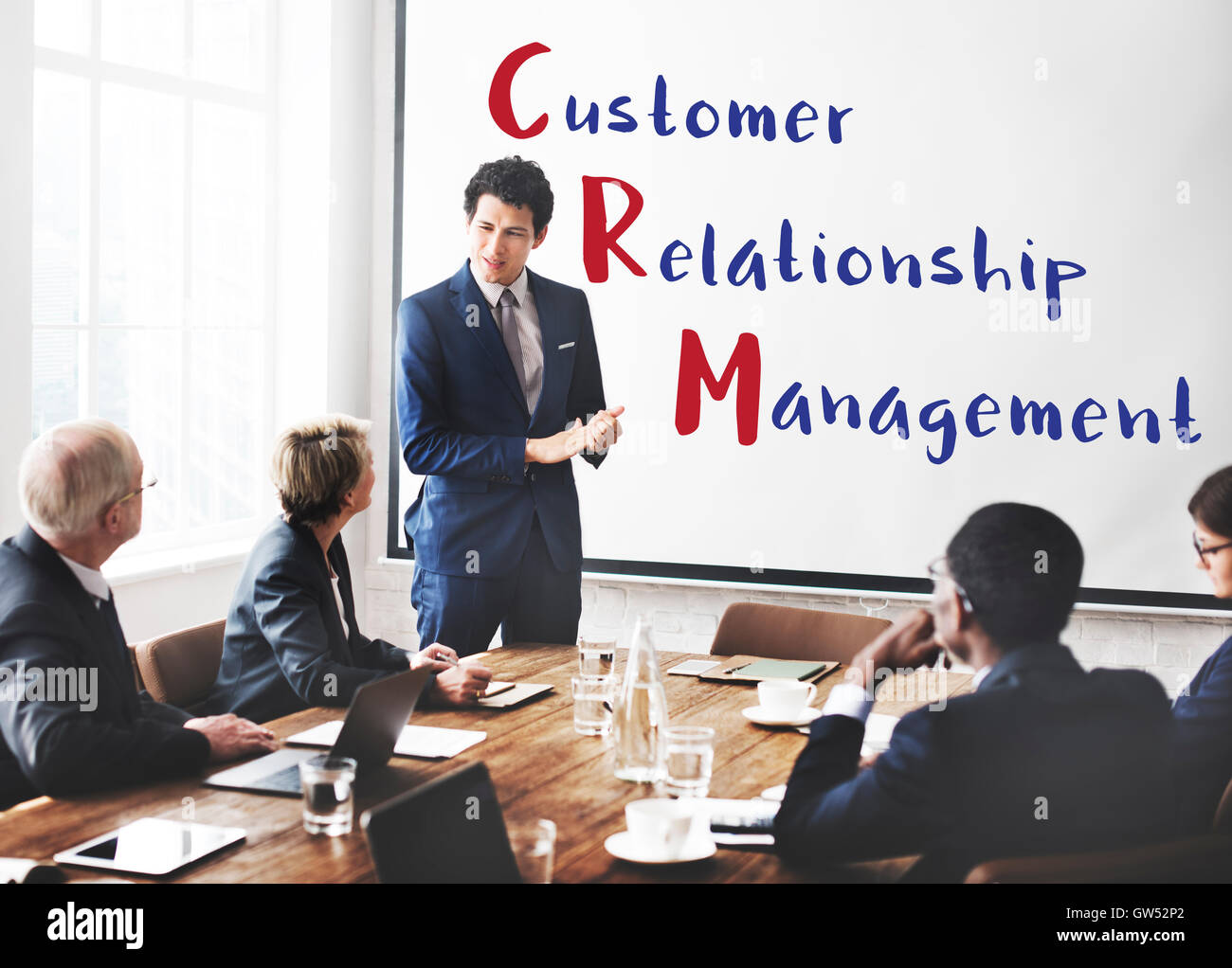 Business Customer Relationship Management Concept Stock Photo - Alamy