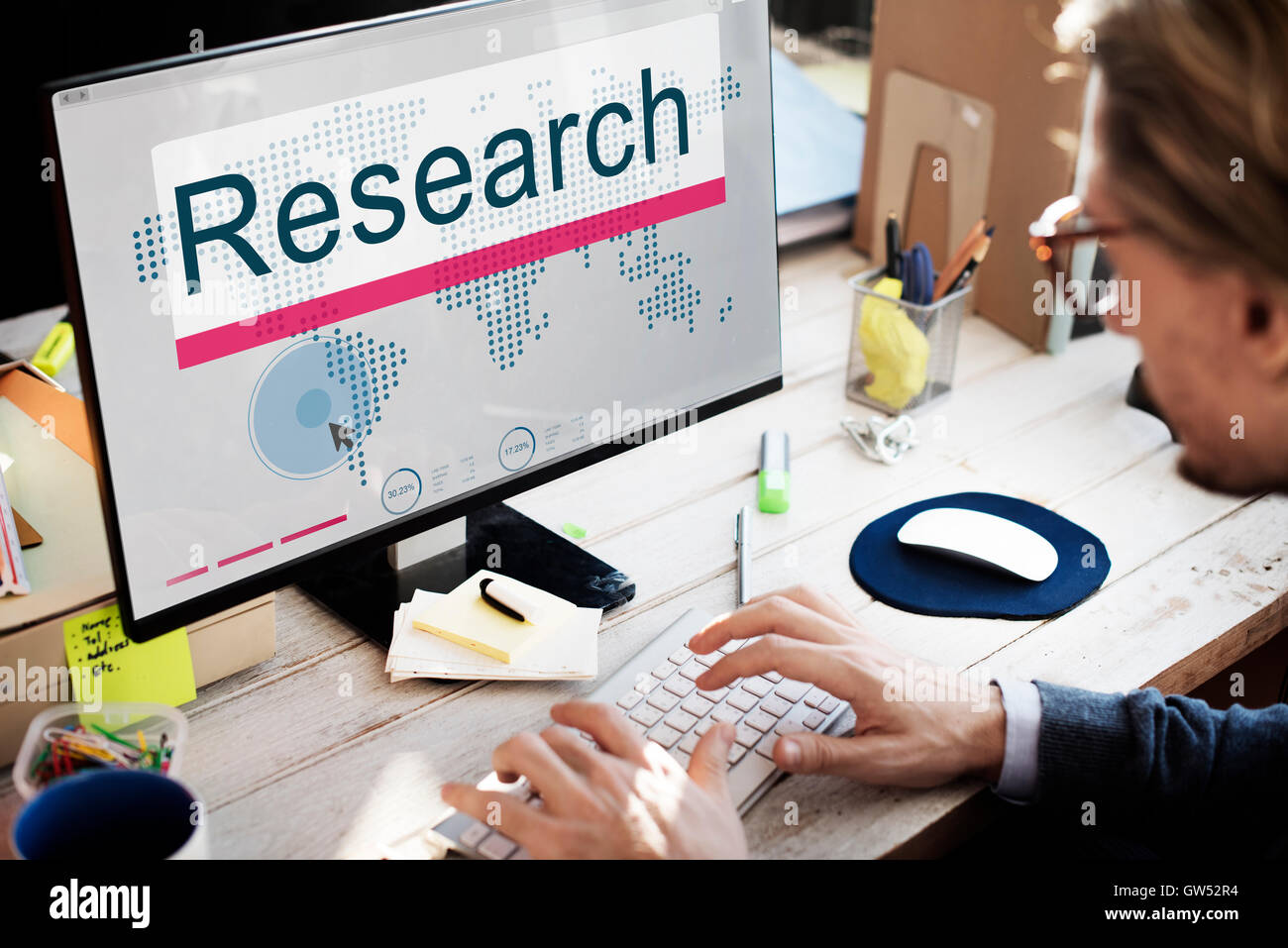 Research Education Exploration Information Concept Stock Photo - Alamy