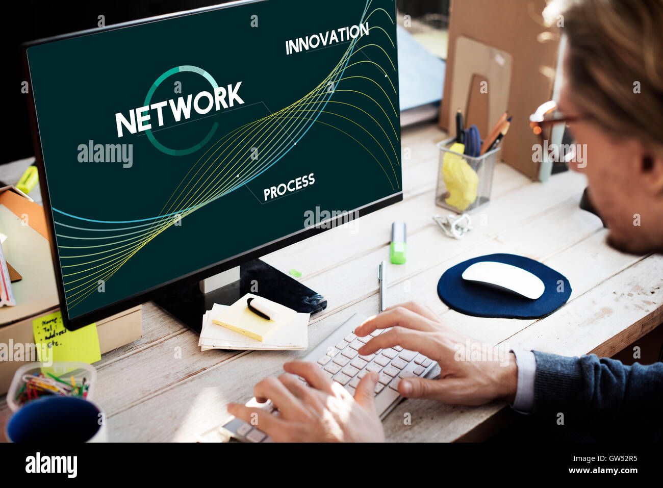 Technology Connect Development Network Process Concept Stock Photo - Alamy