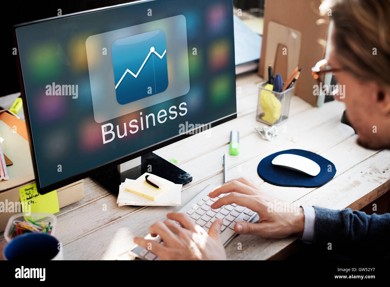 Application Business Communication Graphic Concept Stock Photo - Alamy