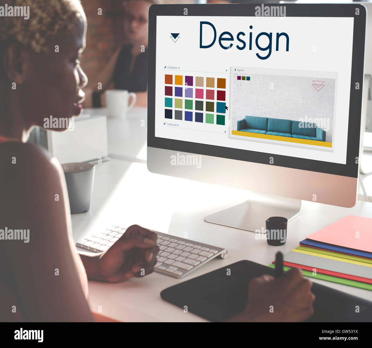 Design Choose Color Palette Graphic Concept Stock Photo - Alamy