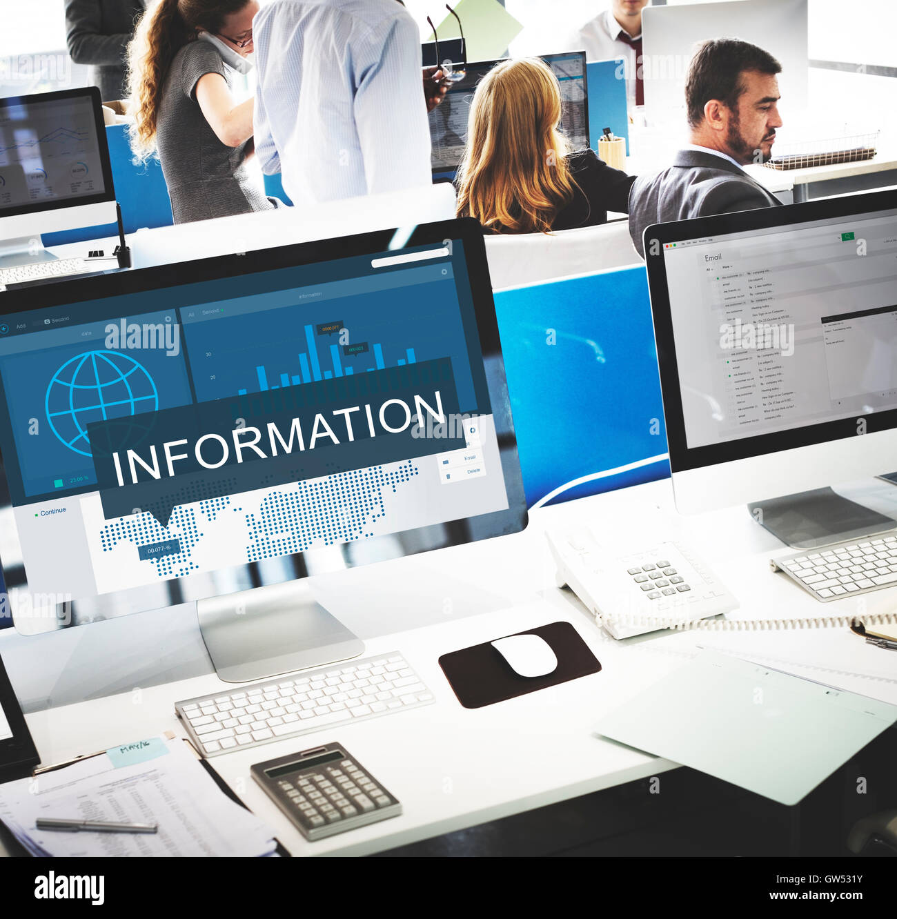 Information Data Details Facts Research Graphic Concept Stock Photo - Alamy