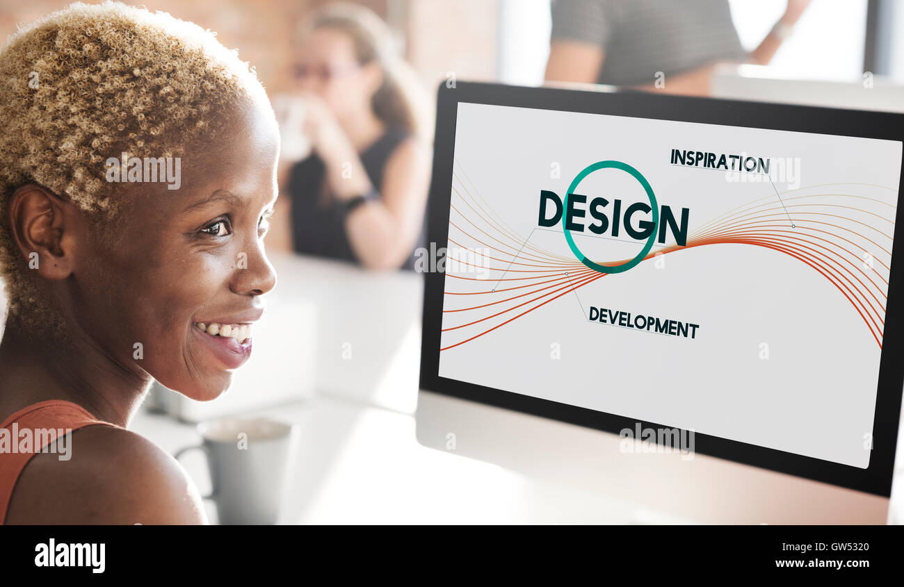 Inspiration Development Design Creative Thinking Concept Stock Photo ...