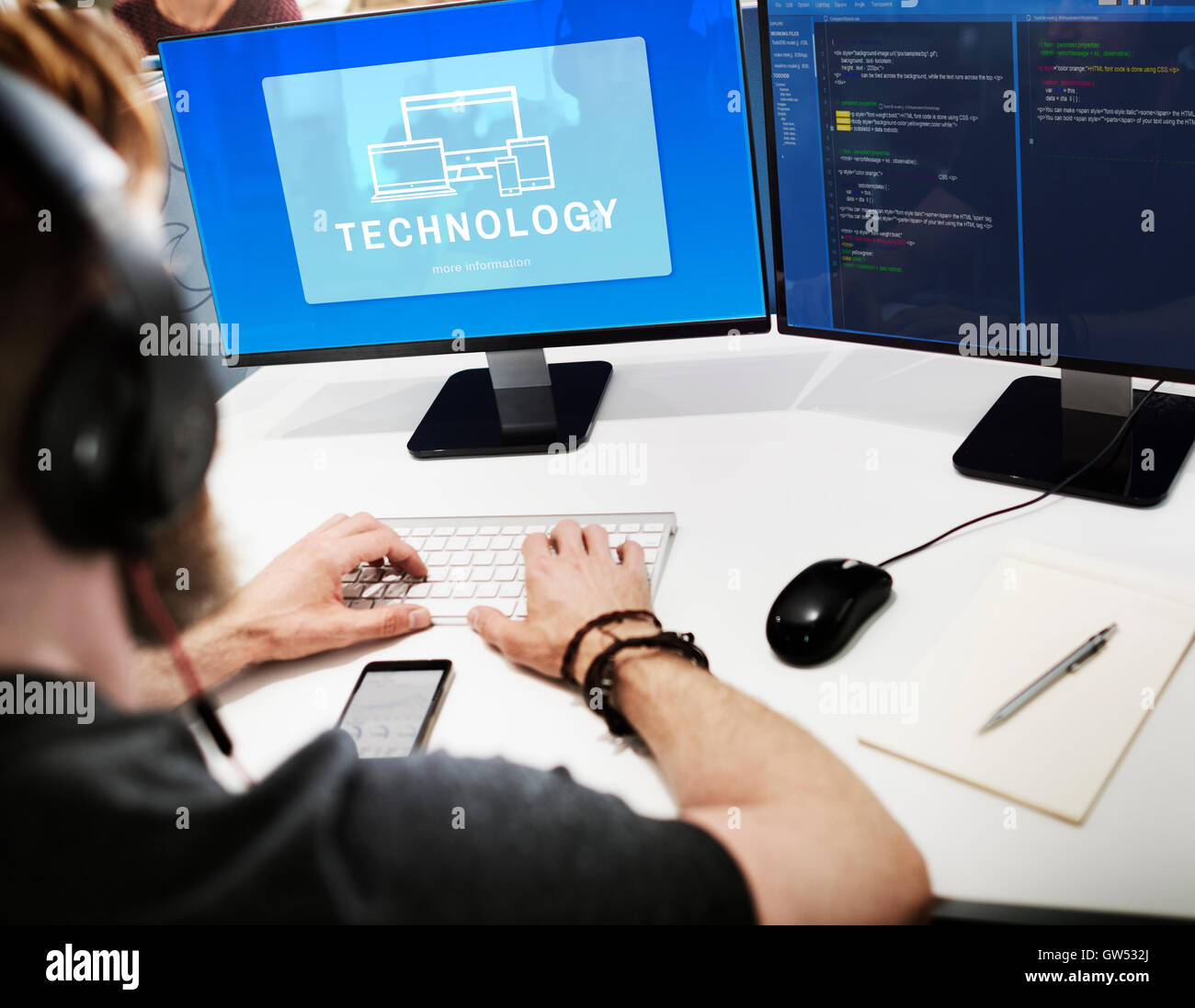 Technology Device Development Digital Concept Stock Photo - Alamy