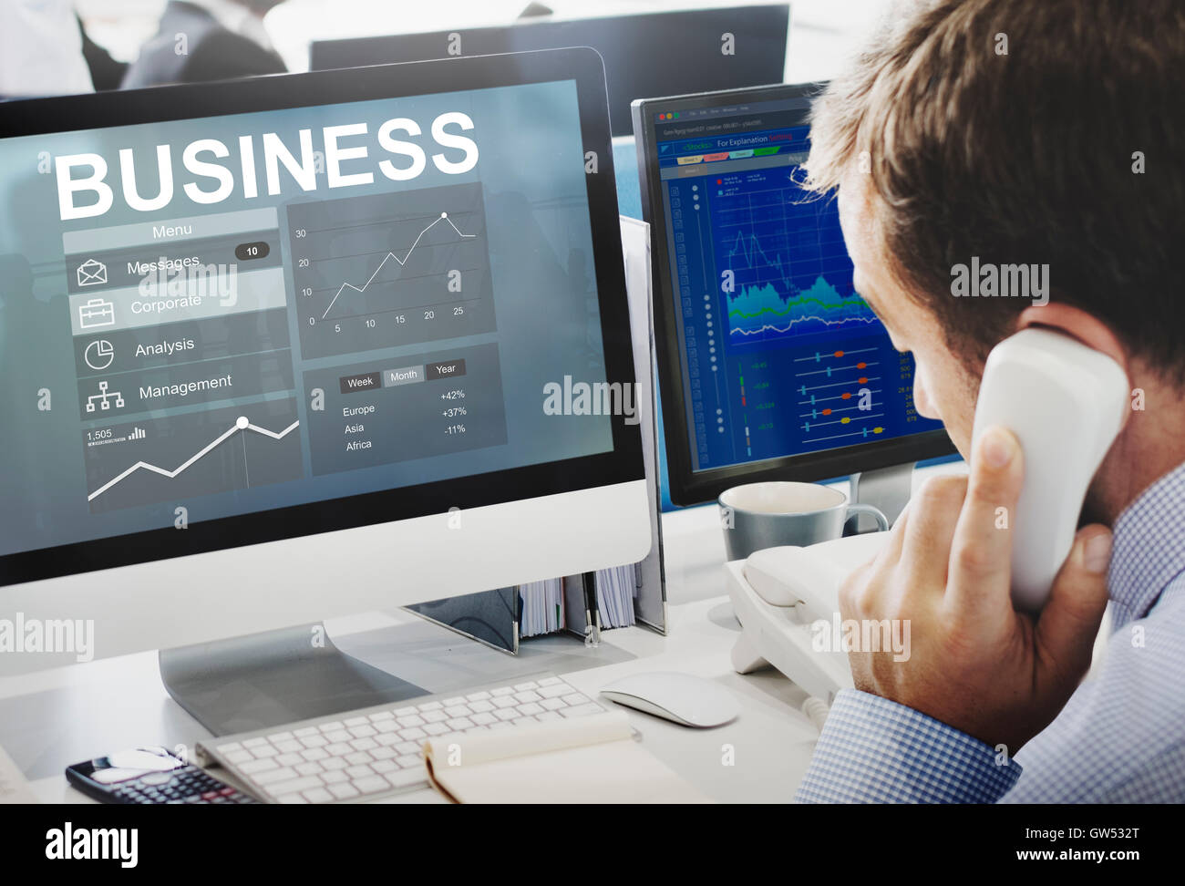 Business Chart Work Analysis Concept Stock Photo - Alamy