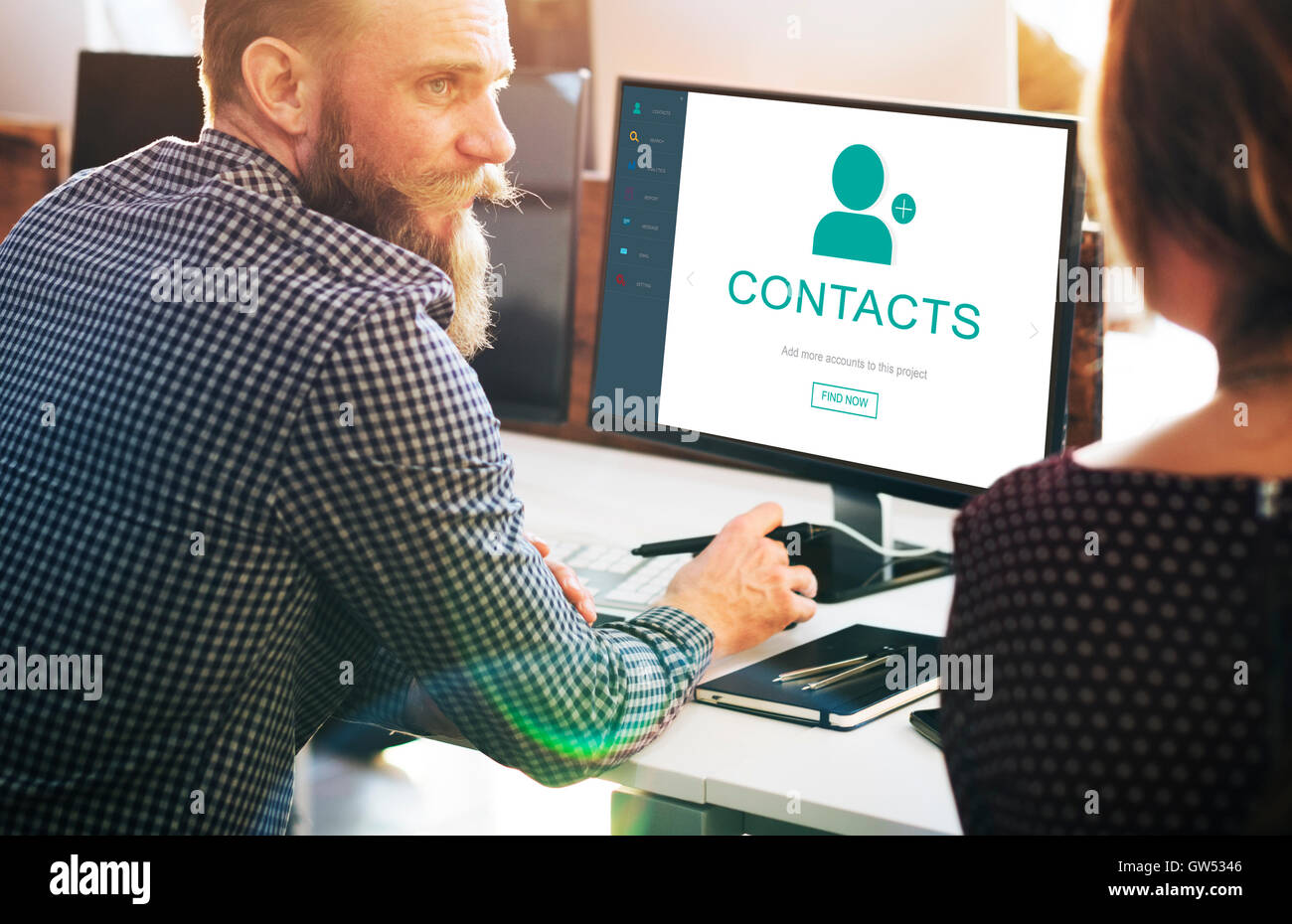 Contact Address Book Communication Information Concept Stock Photo - Alamy