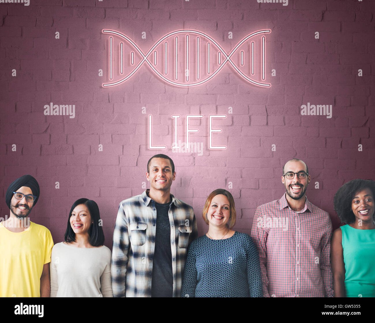 DNA Helix Life Science Graphic Concept Stock Photo - Alamy
