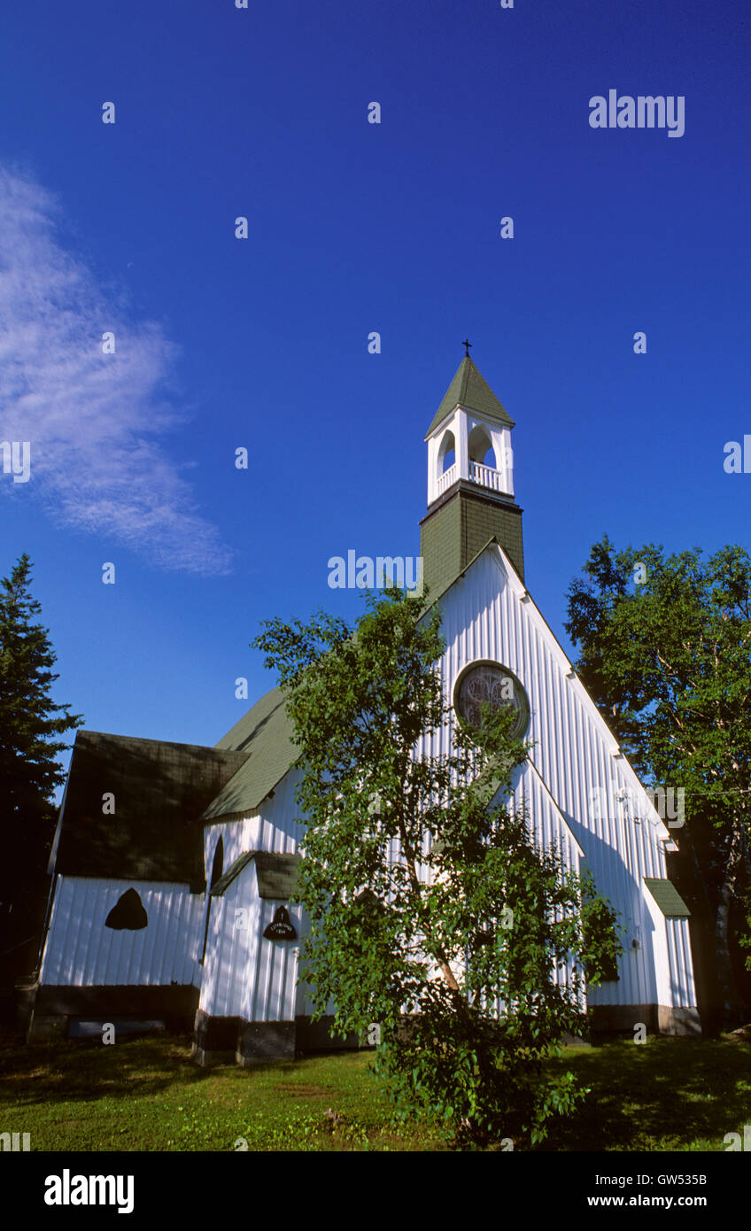 Protestant Church in Tadoussac, Quebec, Canada Stock Photo - Alamy