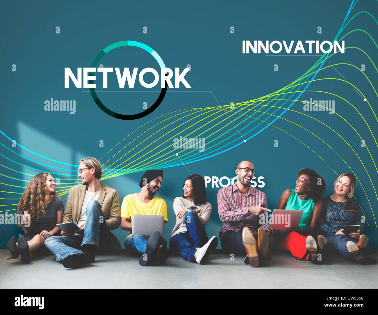 Technology Connect Development Network Process Concept Stock Photo - Alamy