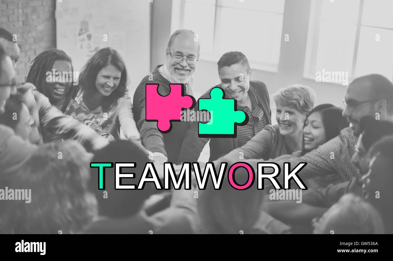 Teamwork Alliance Collaboration Connection Concept Stock Photo - Alamy