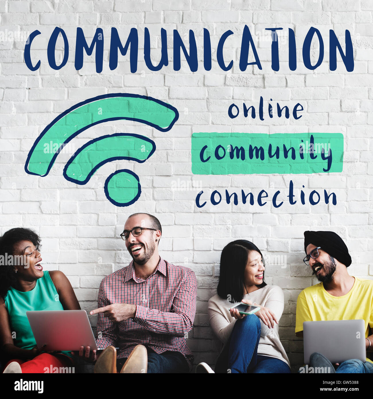 Networking communication Connection Share Ideas Concept Stock Photo - Alamy