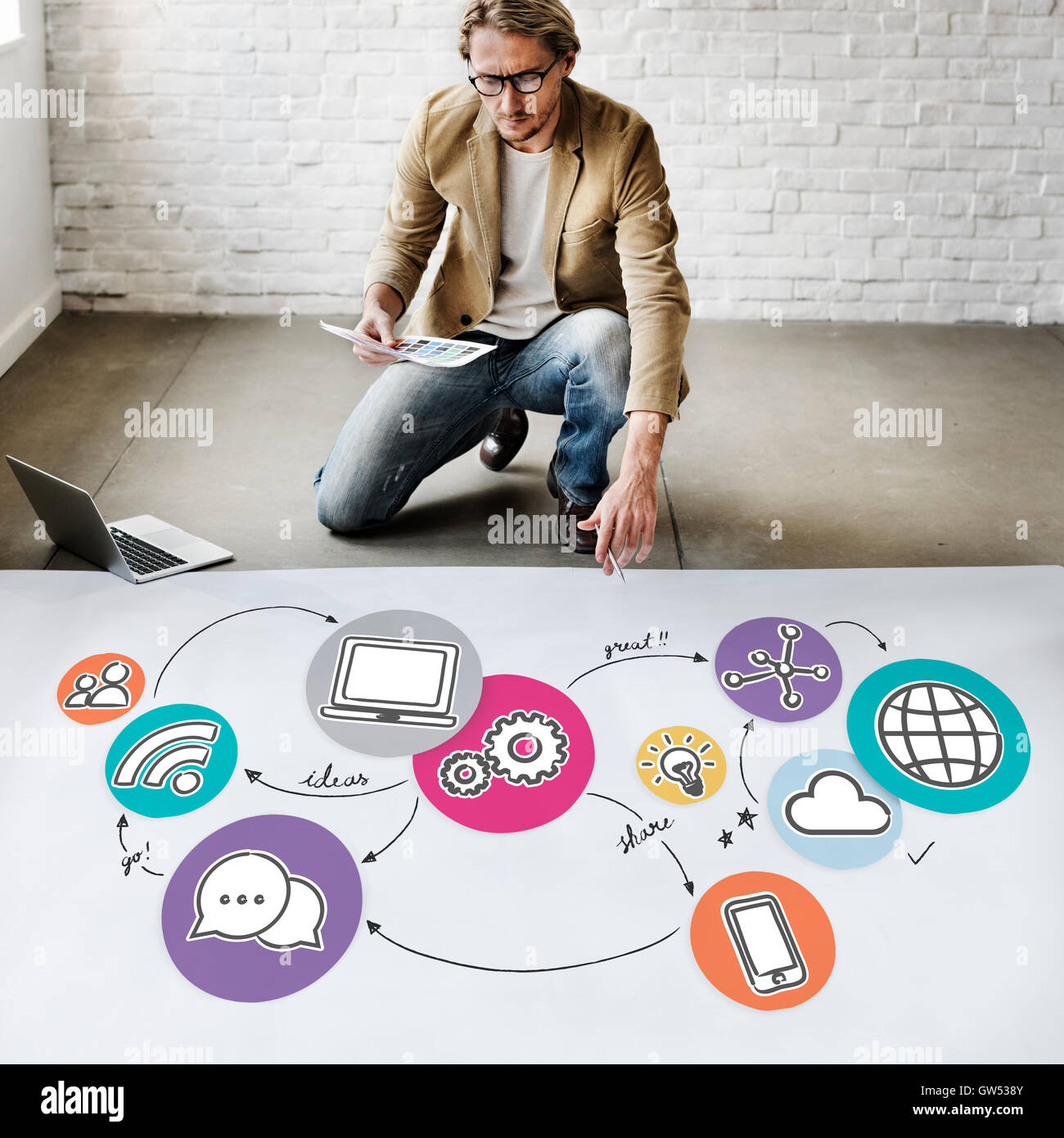 Internet Network Communication Connection Concept Stock Photo - Alamy