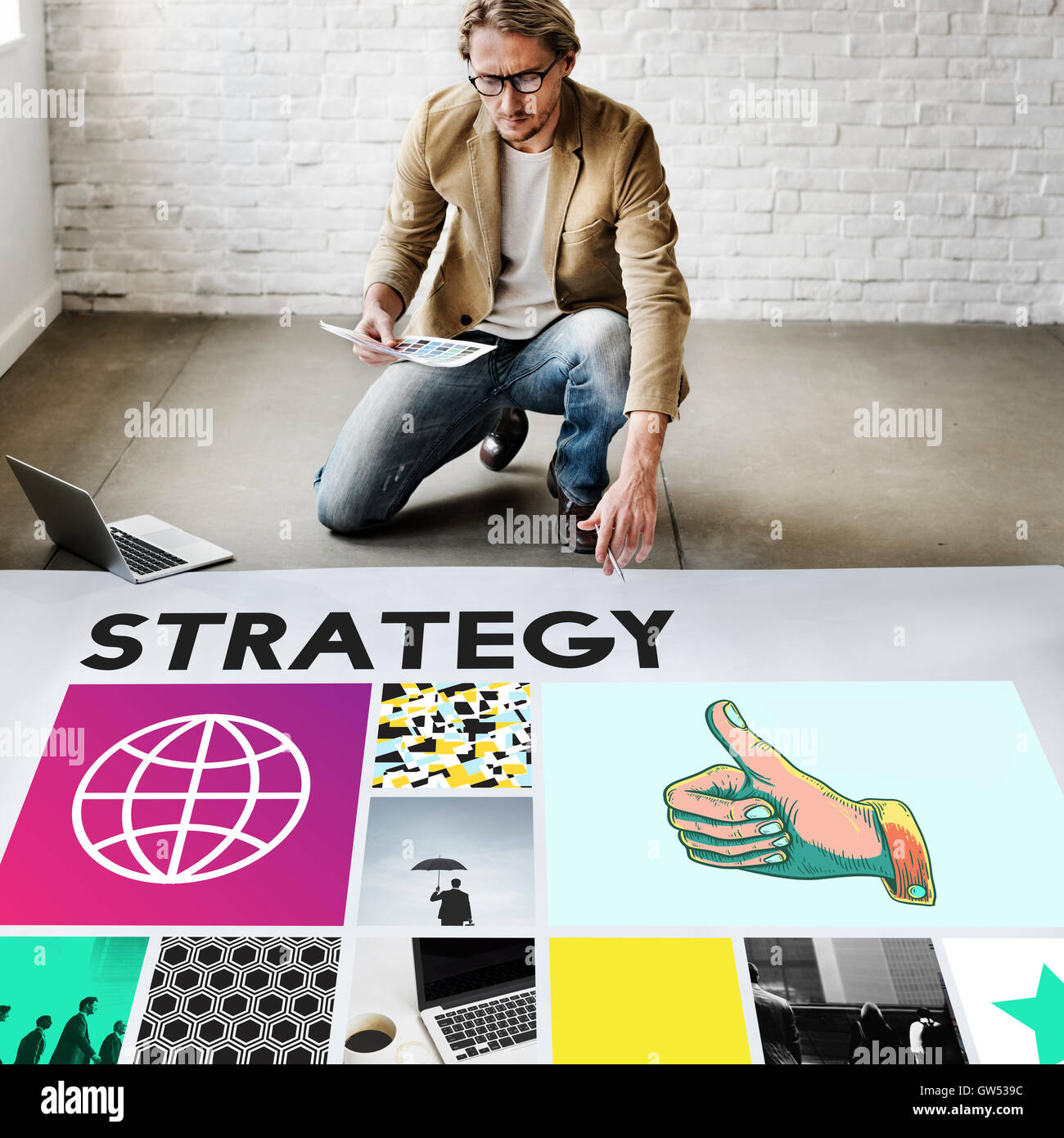 Strategy Motivation Objective Planning Process Concept Stock Photo - Alamy