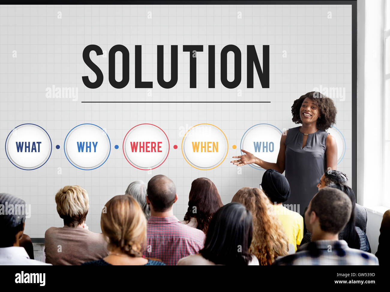 Solution Problem Solving Share Ideas Concept Stock Photo - Alamy