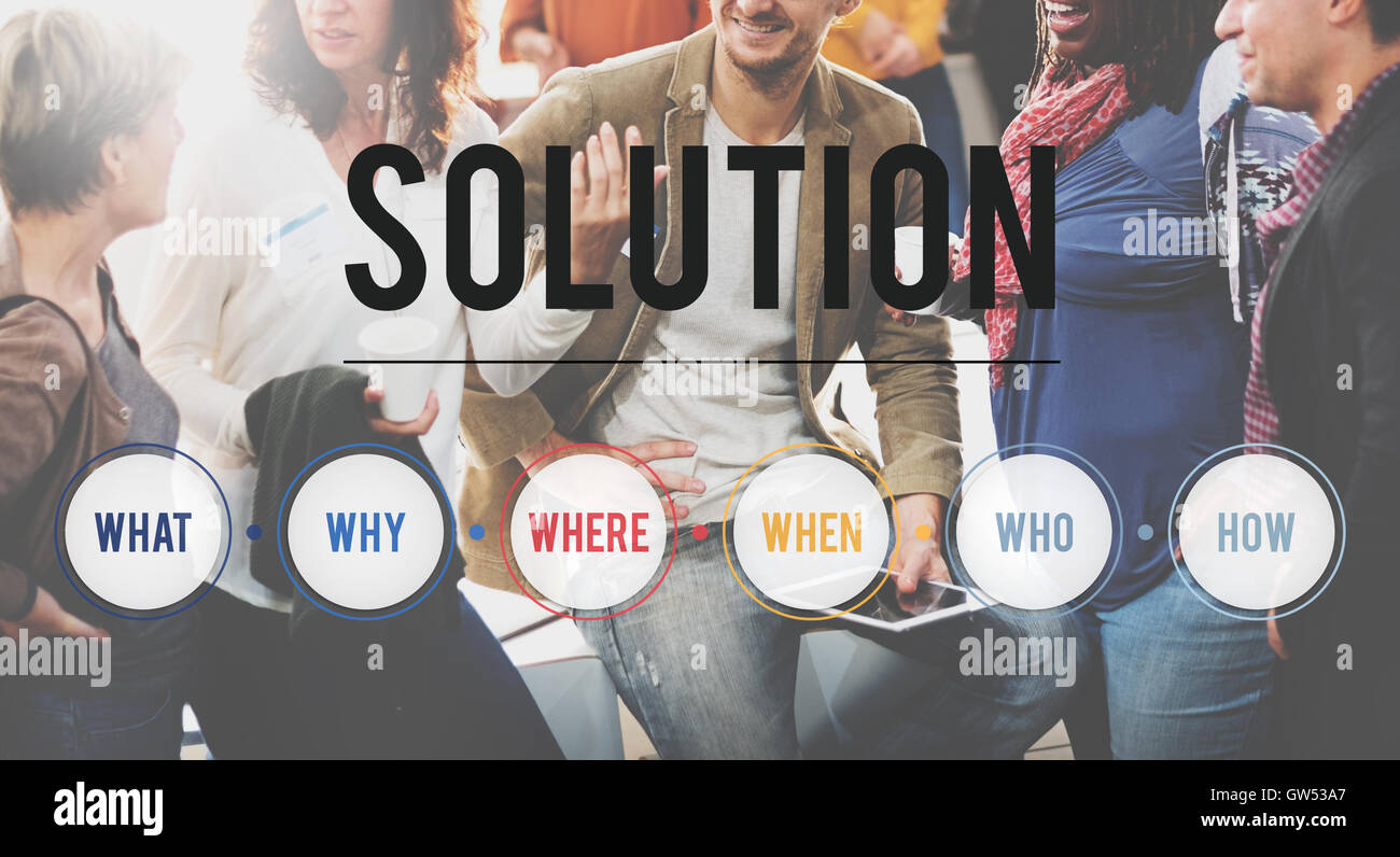 Solution Question System Problem Solving Concept Stock Photo - Alamy