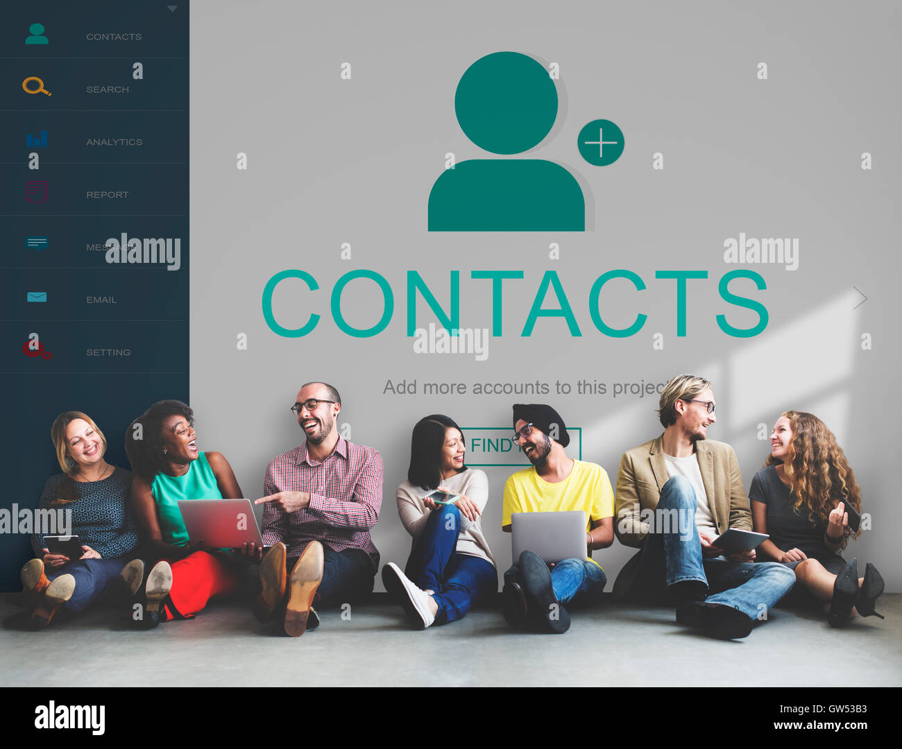 Contact Address Book Communication Information Concept Stock Photo - Alamy