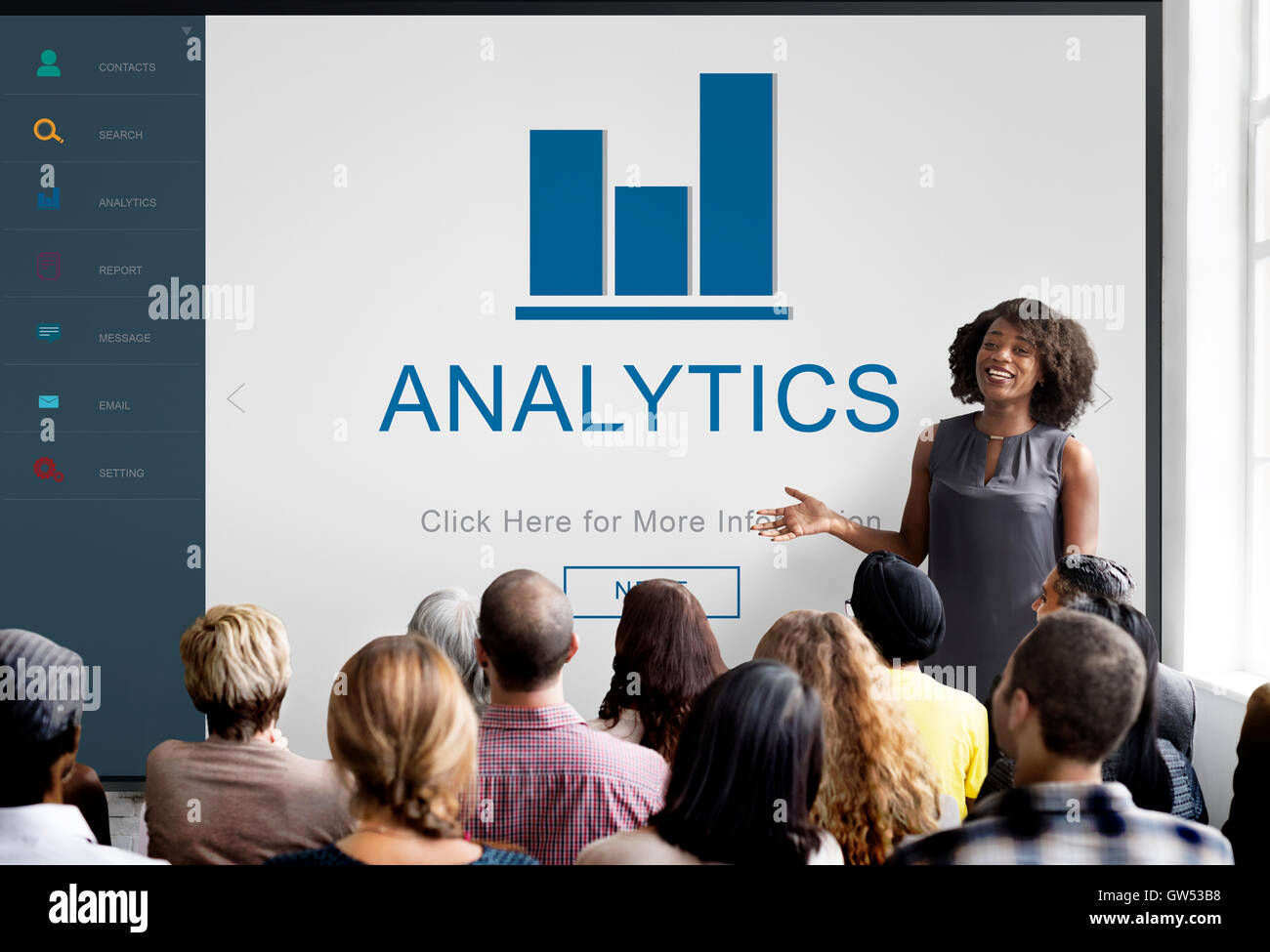 Analytics Finance App Homepage Concept Stock Photo - Alamy