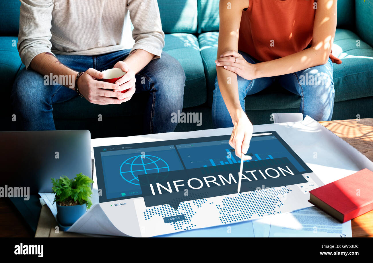 Information Data Details Facts Research Graphic Concept Stock Photo - Alamy