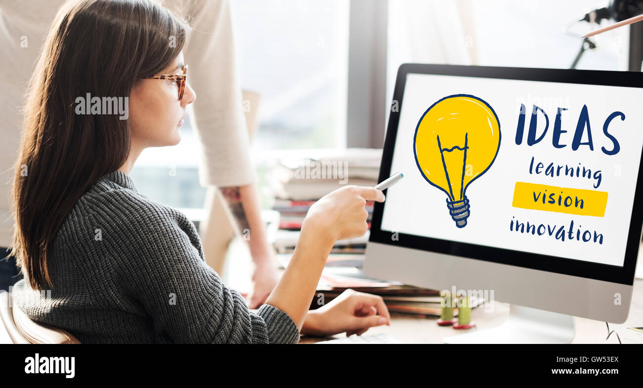 Light Bulb Ideas Creativity Innovation Invention Concept Stock Photo ...