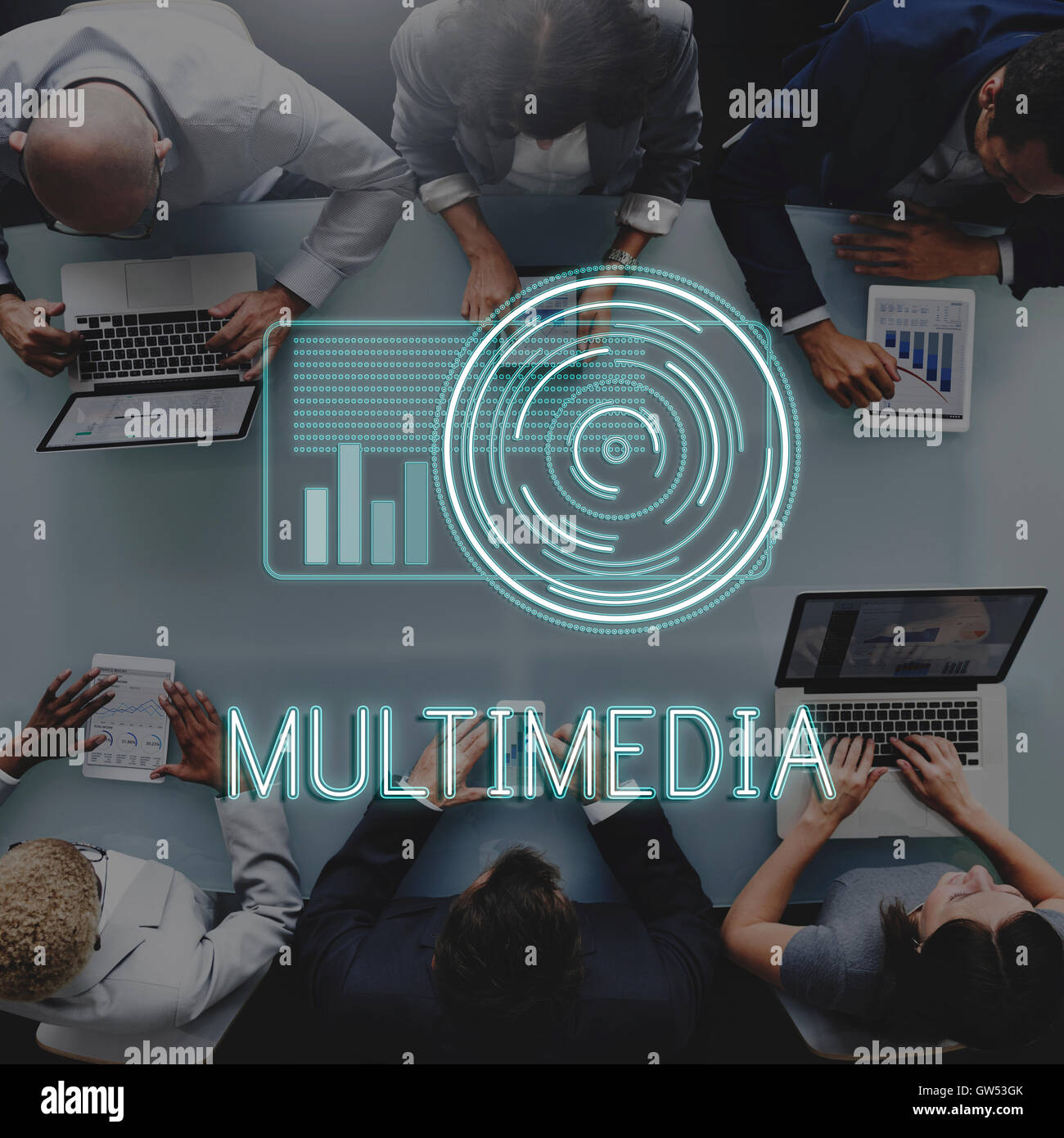 Development Multimedia Internet Go Digital Concept Stock Photo - Alamy