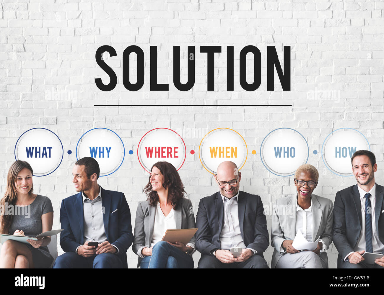 Solution Problem Solving Share Ideas Concept Stock Photo - Alamy