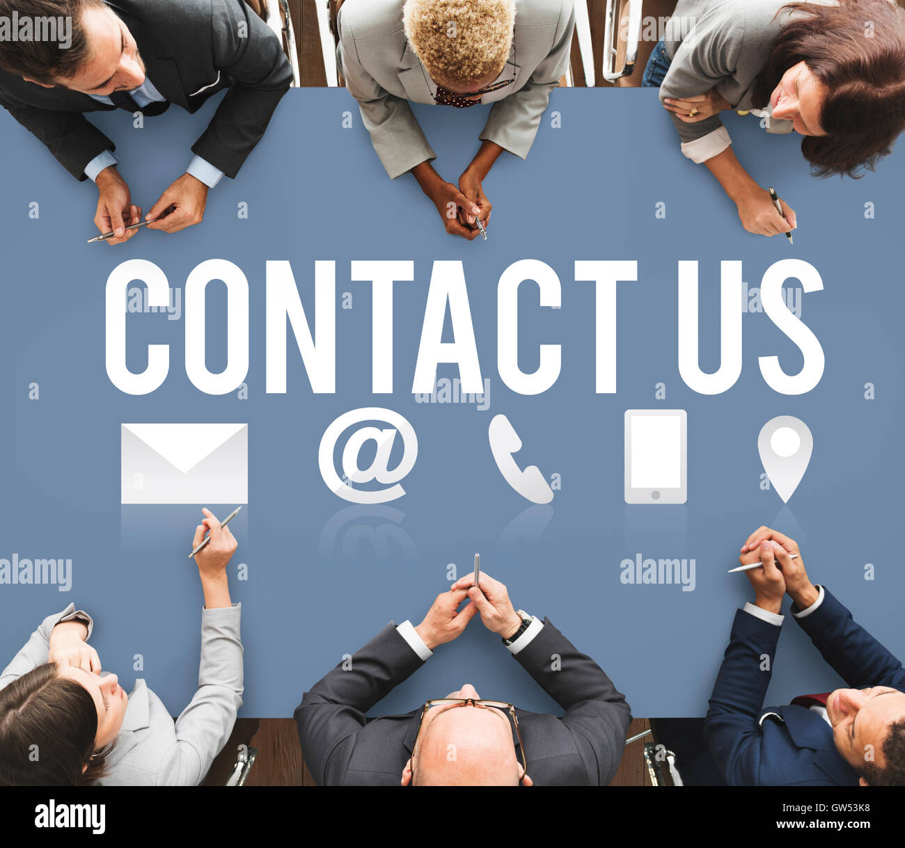 Contact Register Feedback Support Help Concept Stock Photo - Alamy