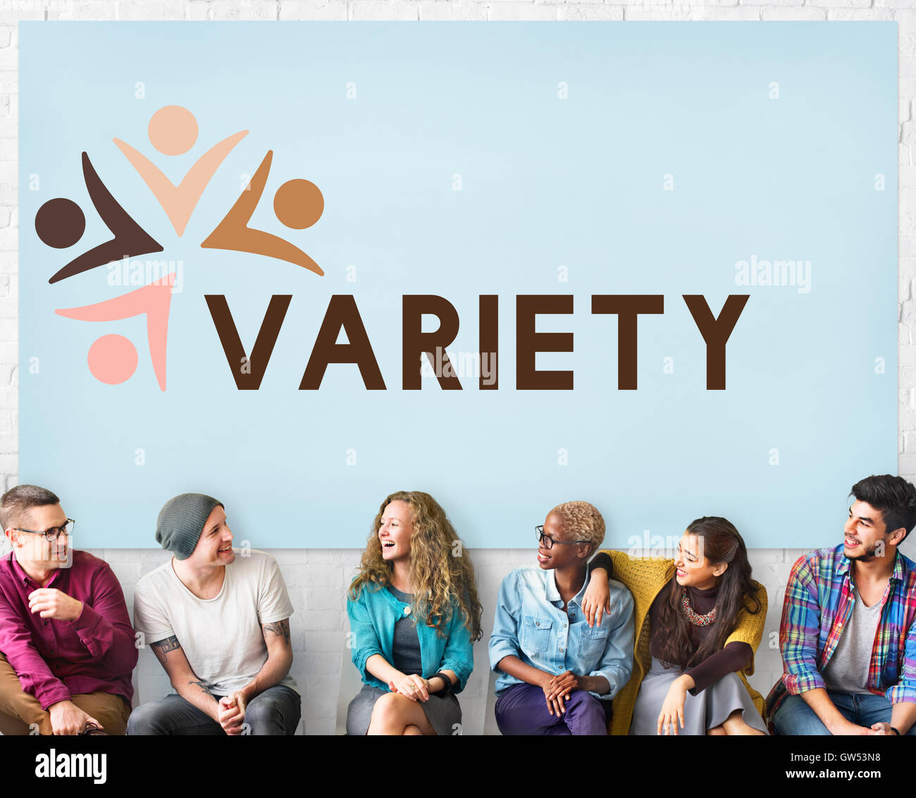 Variety Unity Treatment Togetherness Graphic Concept Stock Photo - Alamy
