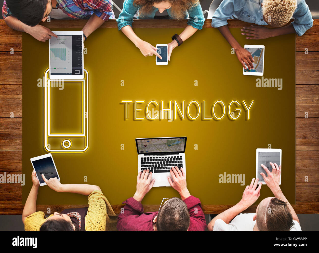 Communication Connection Internet Graphic Concept Stock Photo - Alamy