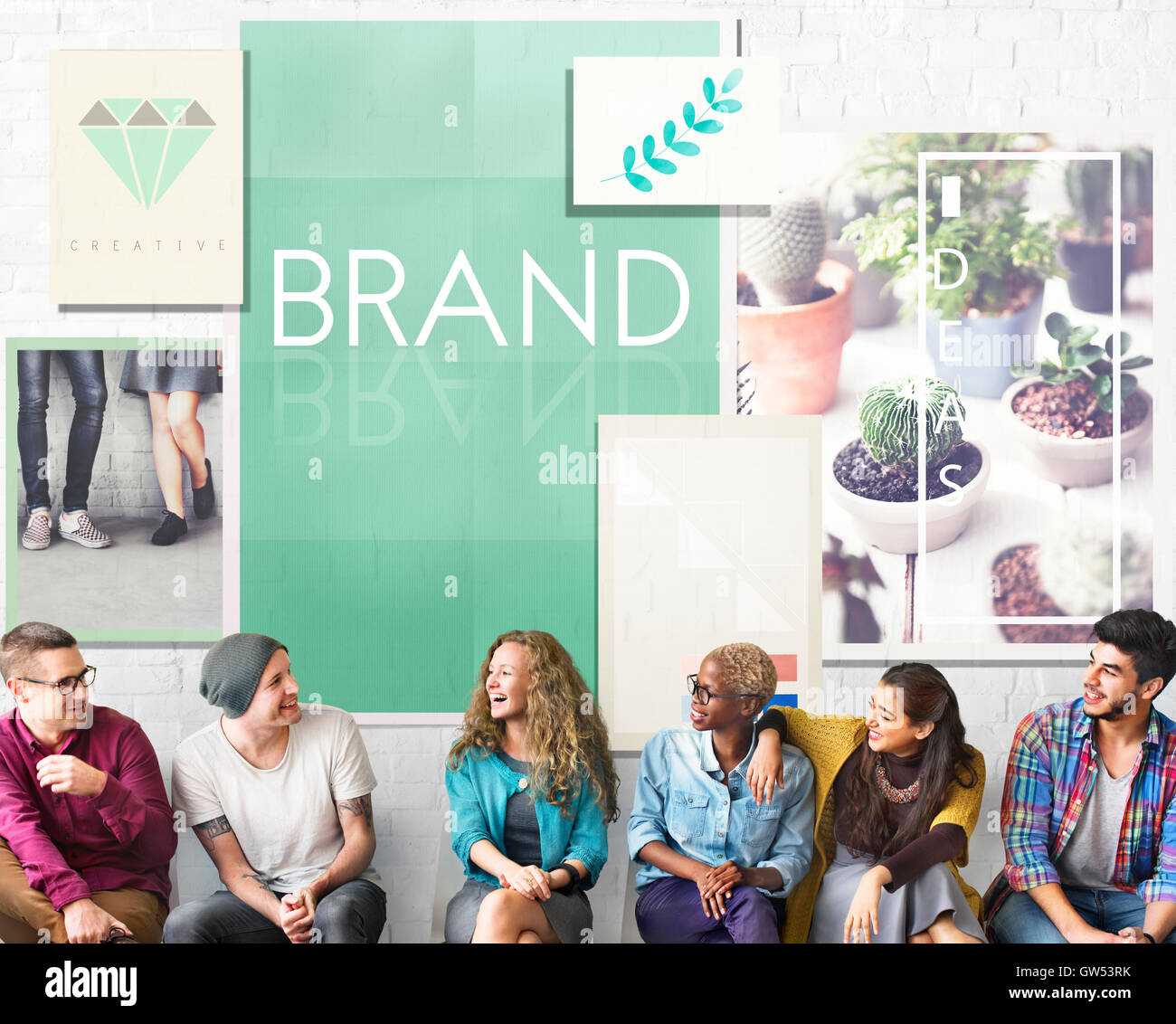 Brand Branding Label Marketing Profile Trademark Concept Stock Photo ...