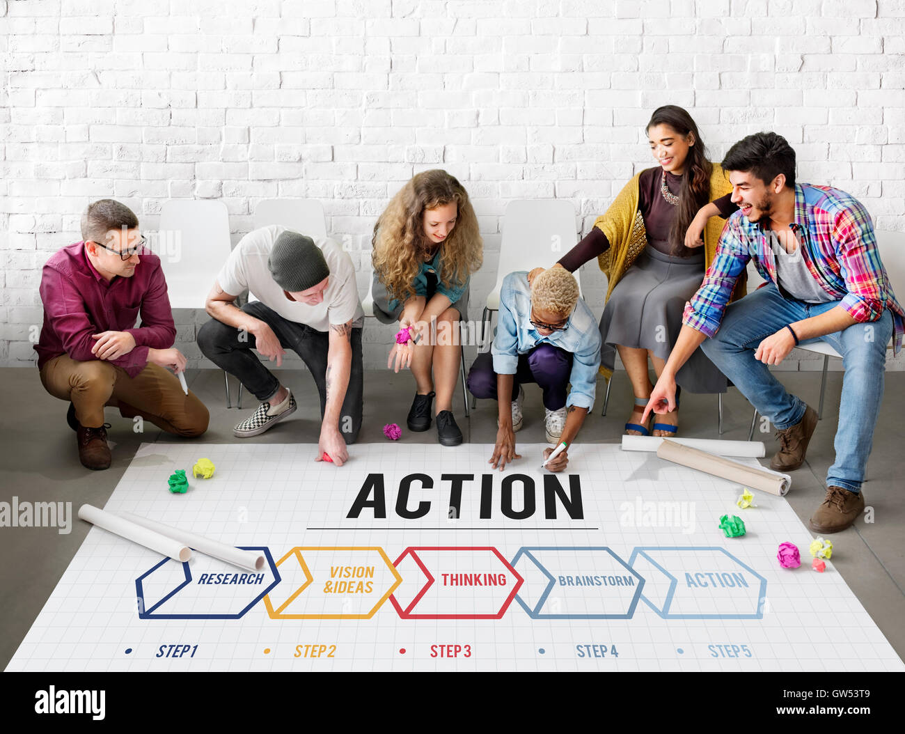 Action Operation Plan Procedures Workflow Concept Stock Photo - Alamy