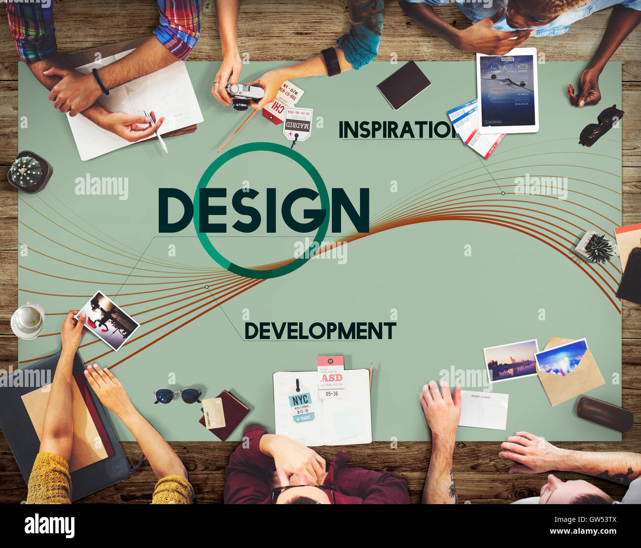 Inspiration Development Design Creative Thinking Concept Stock Photo ...