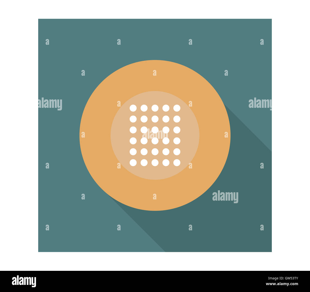 icon patch in flat design Stock Photo - Alamy