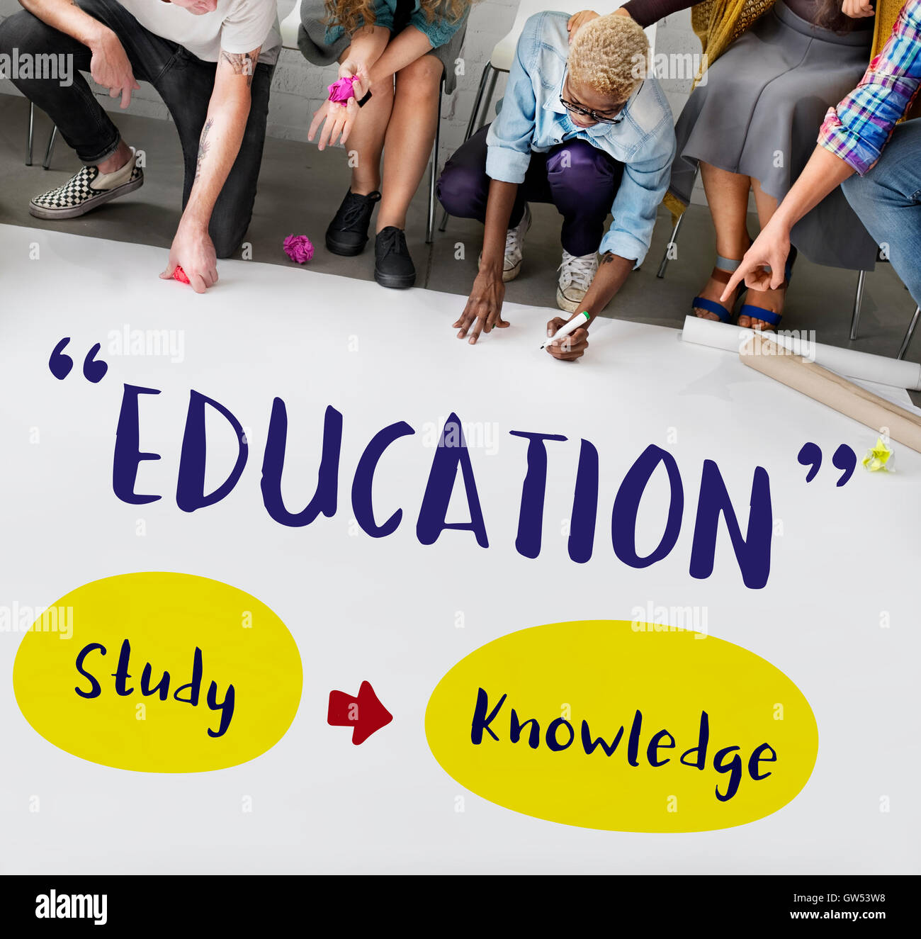 Education Knowledge Studying Learning Intelligence Concept Stock Photo ...