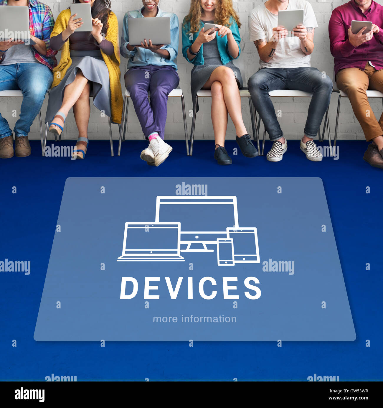 Devices Digital Design Innovation Computer Concept Stock Photo - Alamy