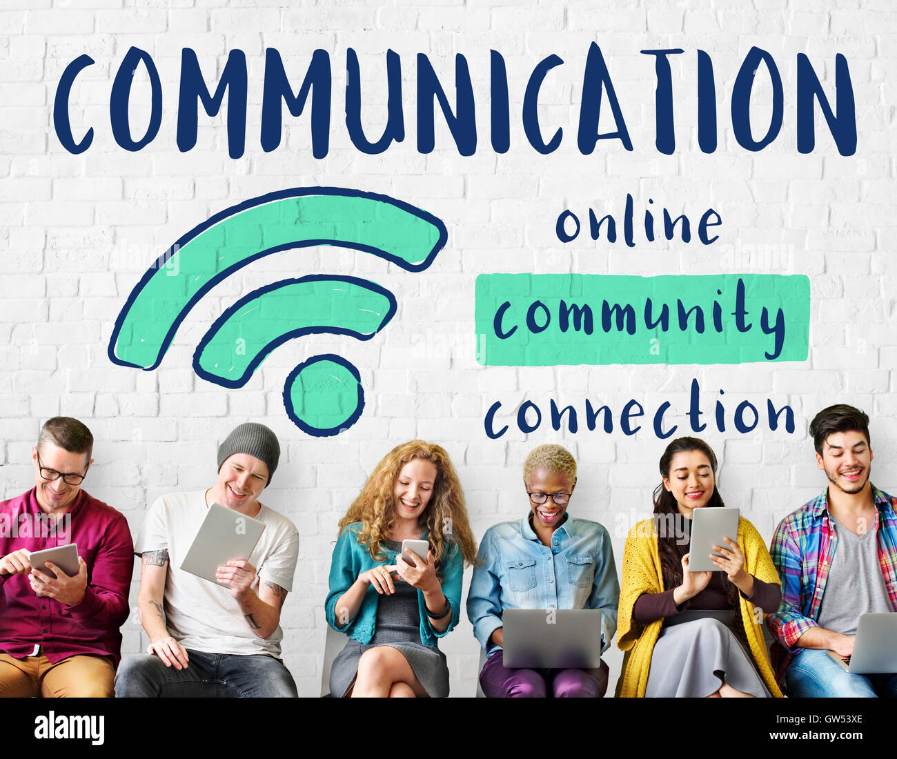 Networking communication Connection Share Ideas Concept Stock Photo - Alamy
