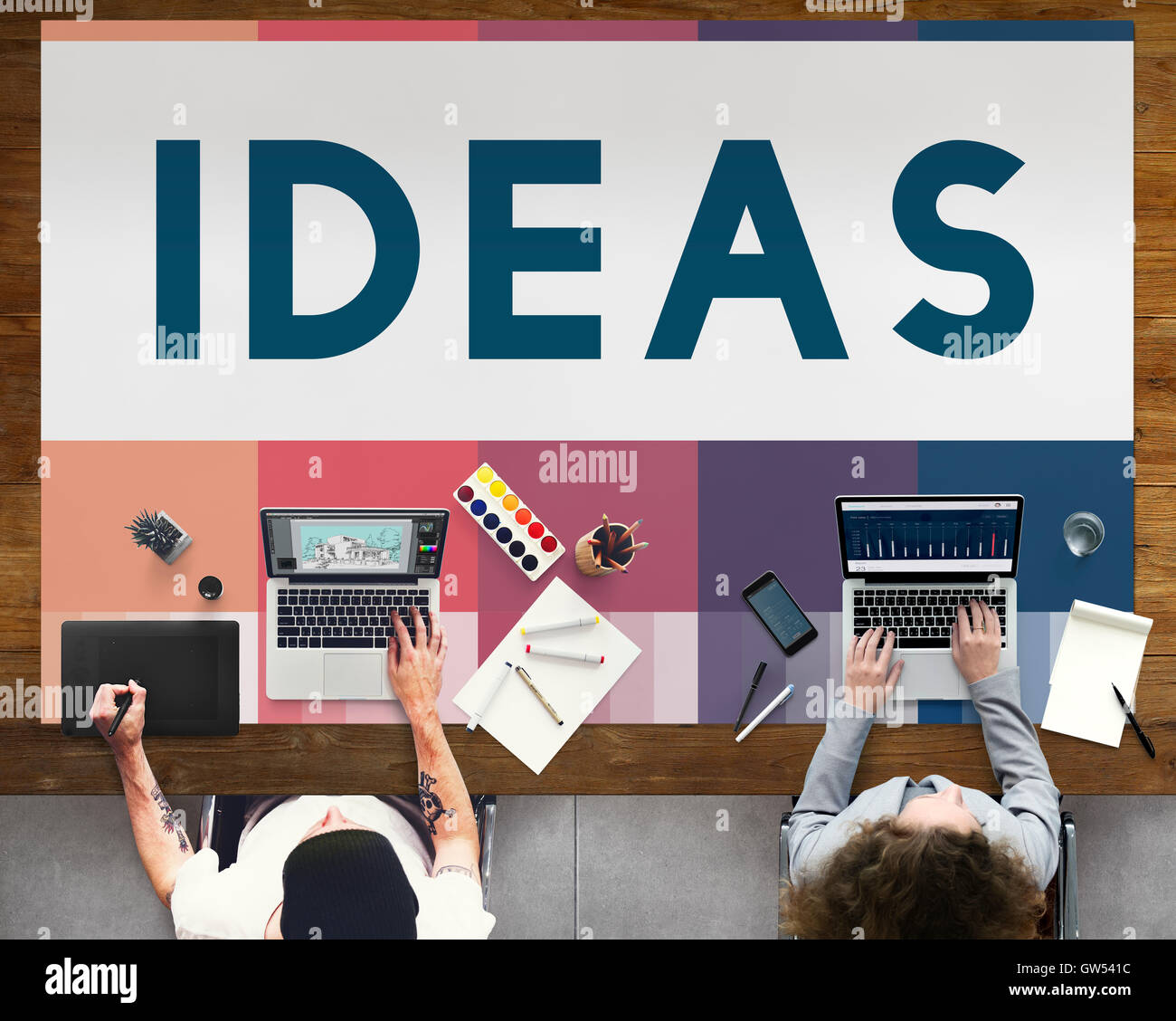 Create Creativity Ideas Design Concept Stock Photo - Alamy