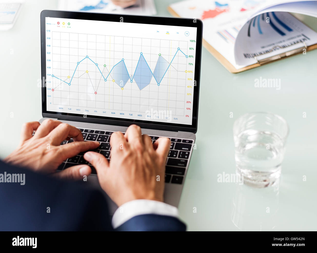 Research Information Graph Search Concept Stock Photo - Alamy