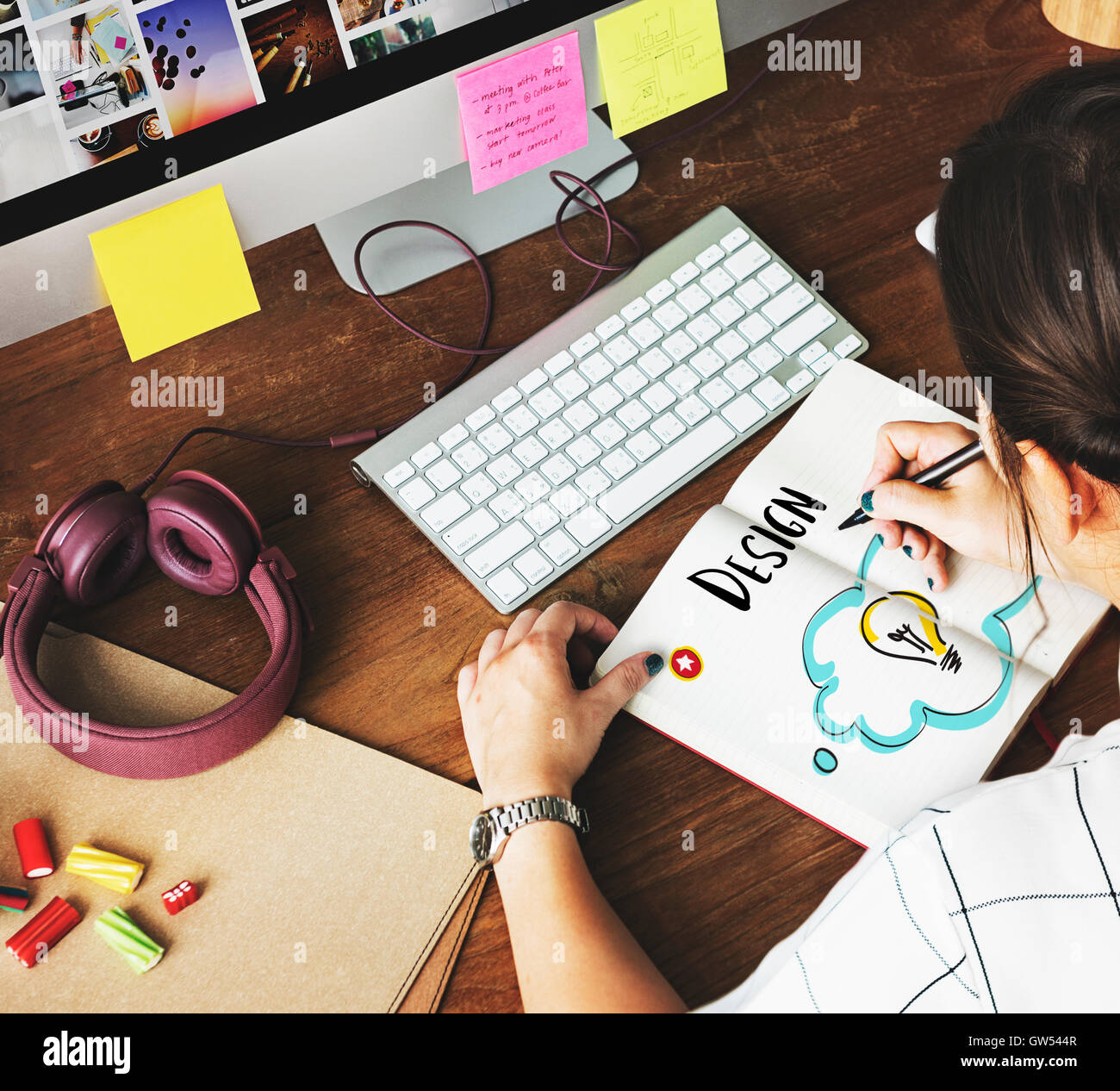 Ideas Creative Innovation Design Concept Stock Photo - Alamy