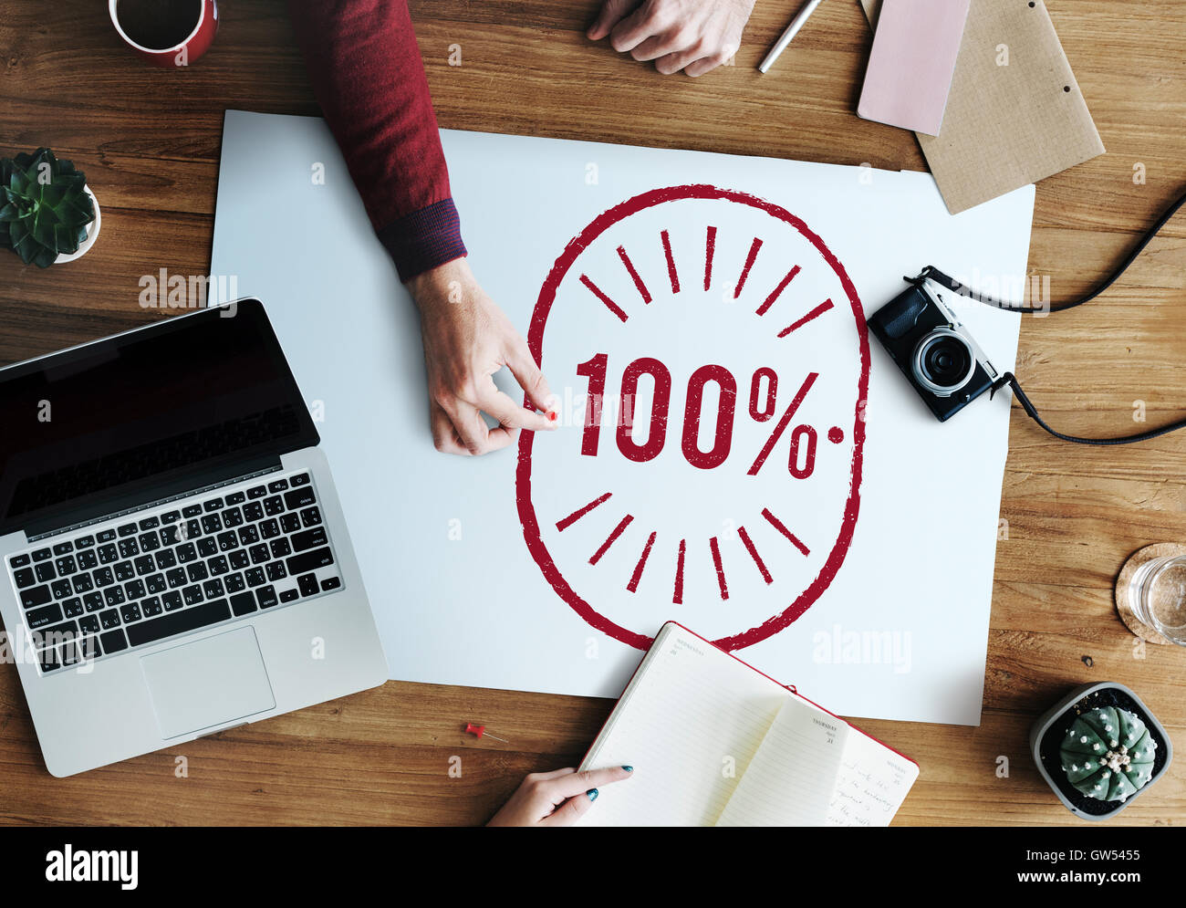 100 Percent Hundred Quality Perfect Graphic Concept Stock Photo - Alamy