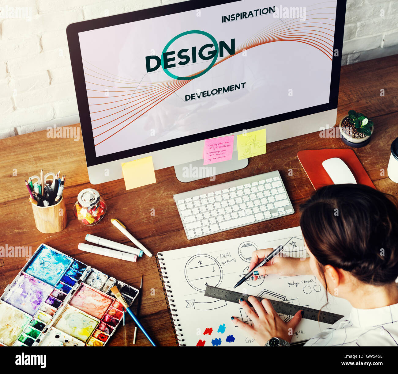 Inspiration Development Design Creative Thinking Concept Stock Photo ...
