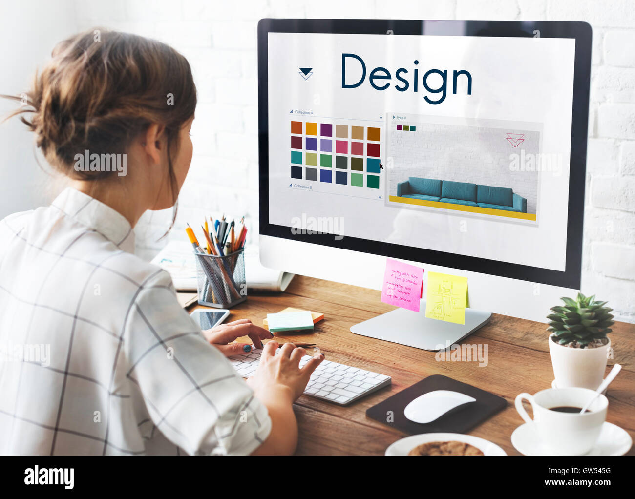 Design Choose Color Palette Graphic Concept Stock Photo - Alamy