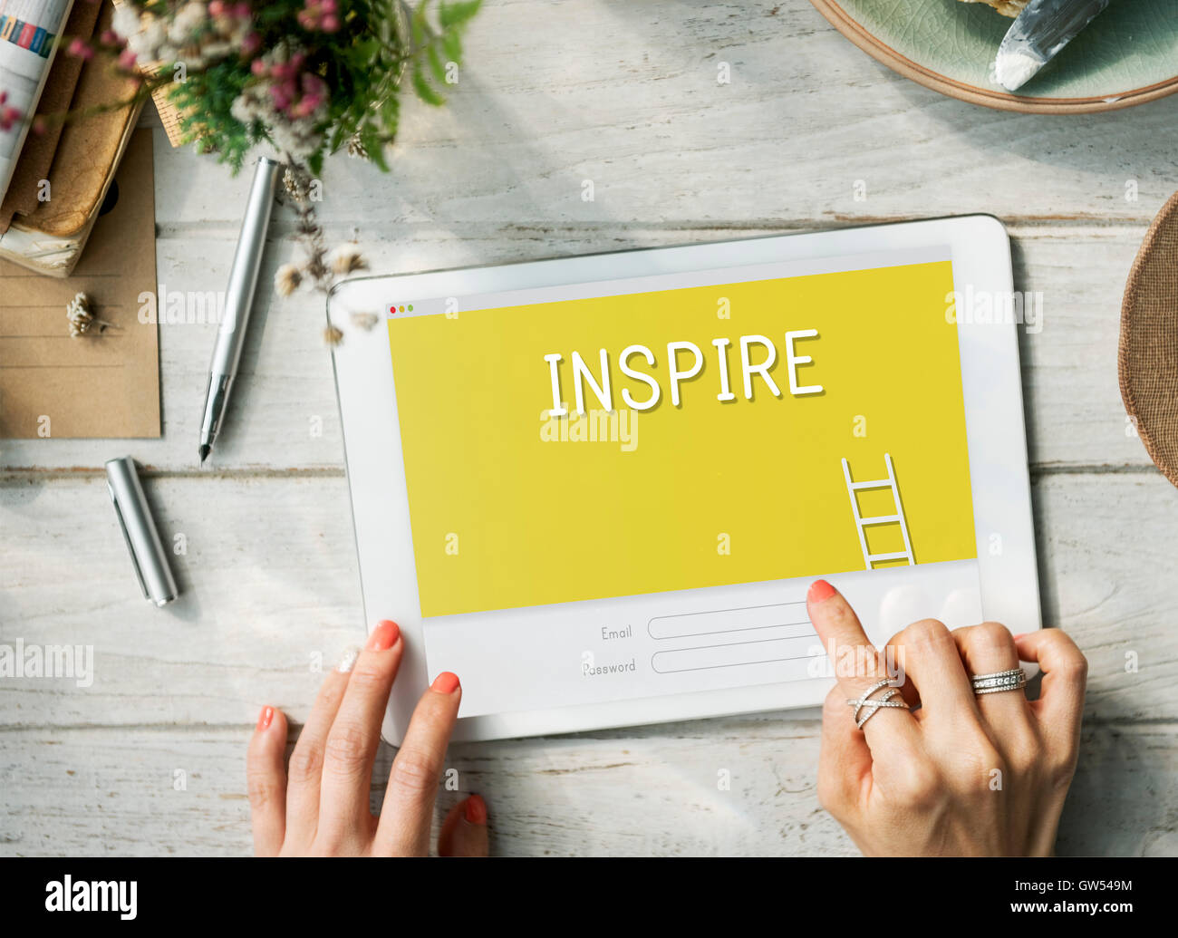 Inspire Creativity Design Ideas Innovation Concept Stock Photo - Alamy