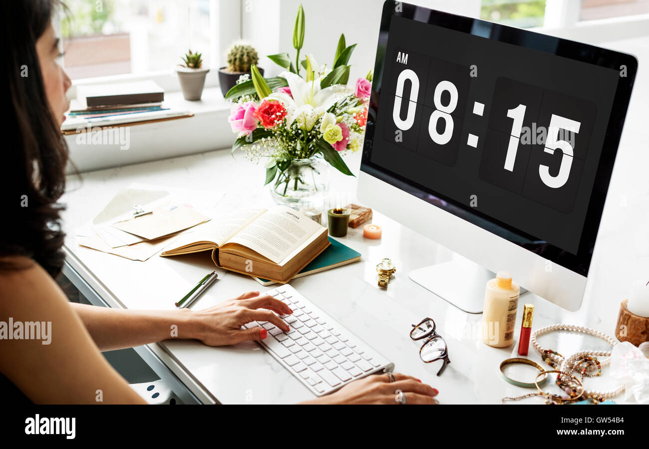 Time Appointment Schedule Punctual Graphic Concept Stock Photo - Alamy