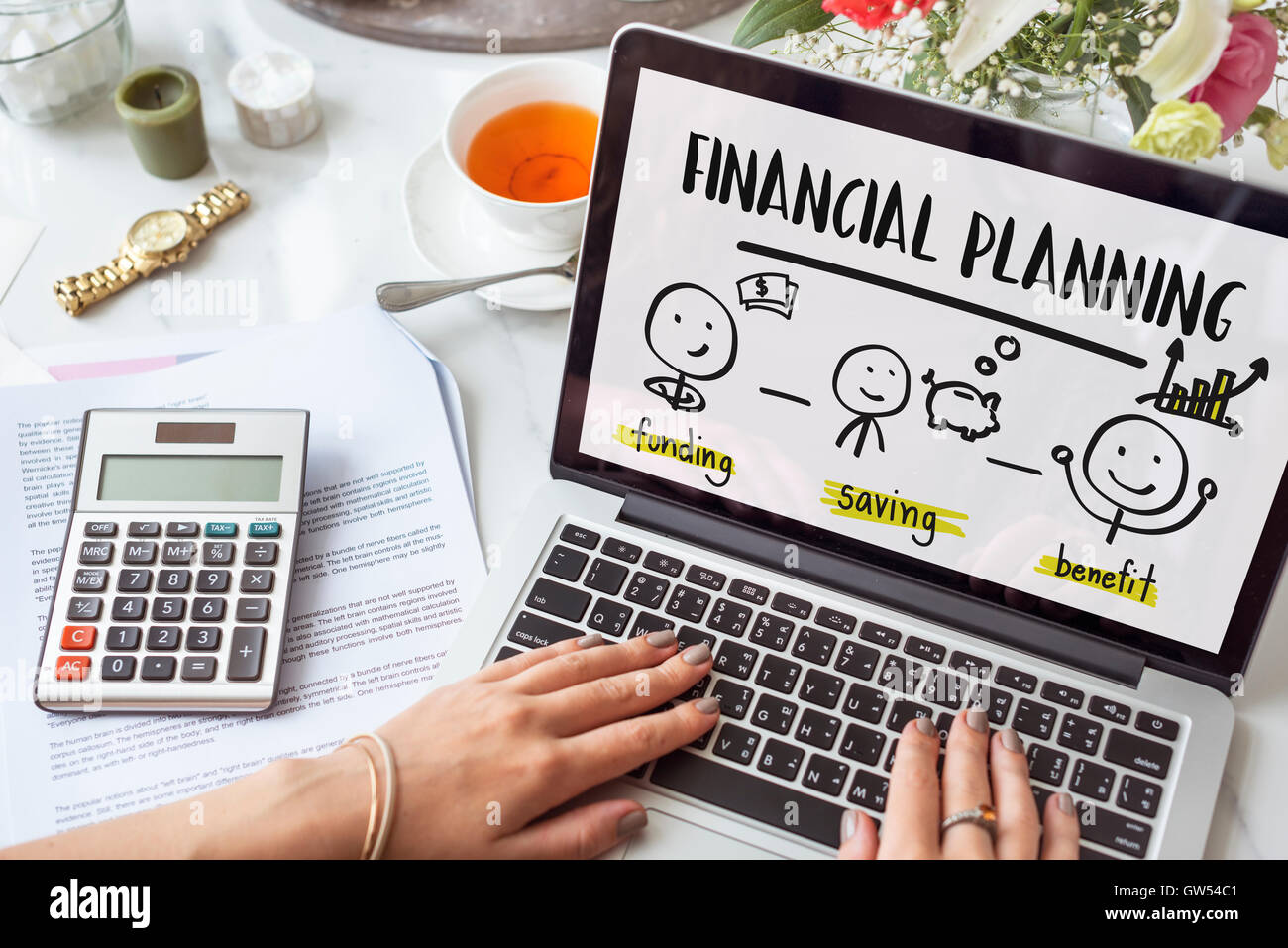 Financial Transaction Planning Accountin Income Investment Concept ...