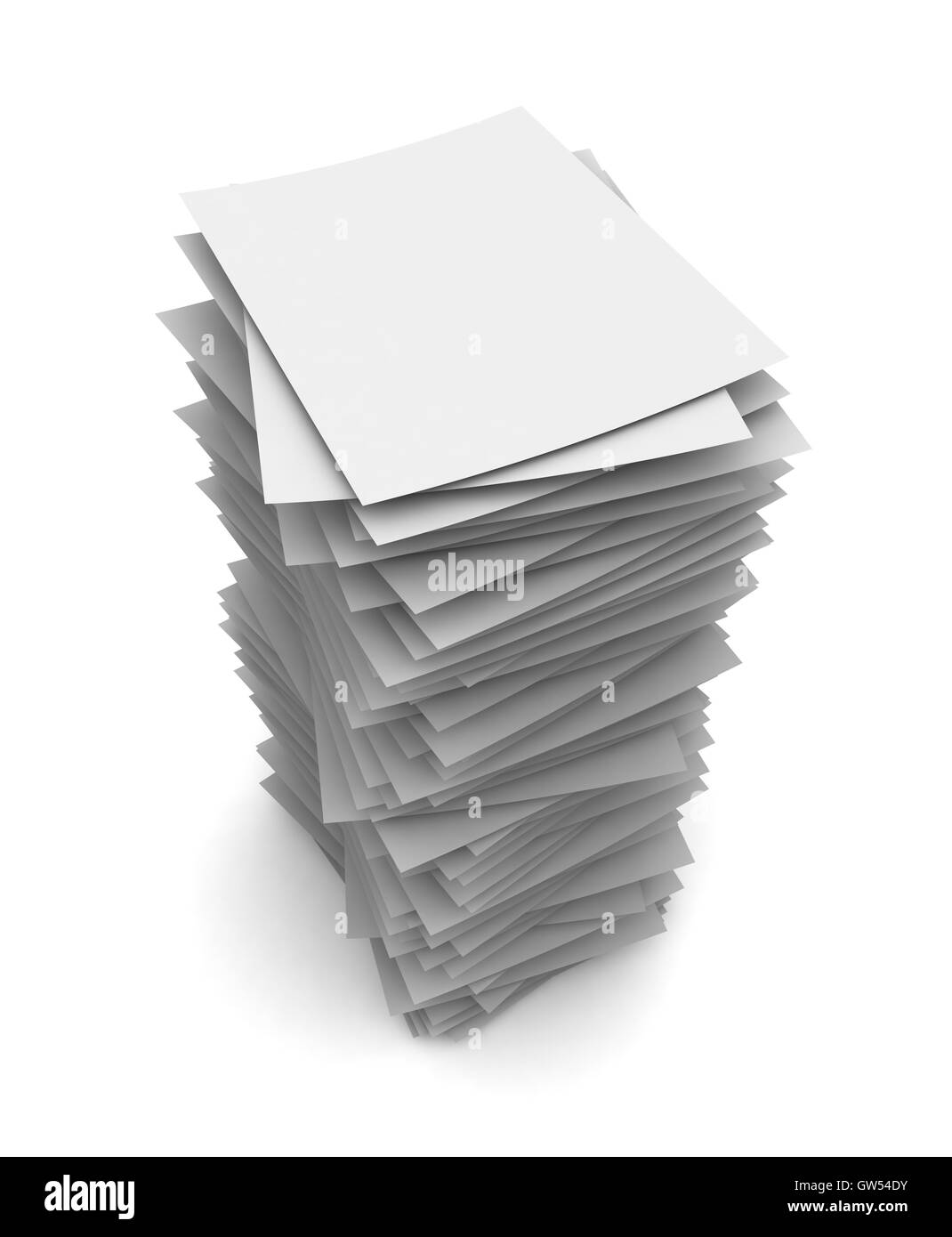 Papers stack illustration Black and White Stock Photos & Images - Alamy