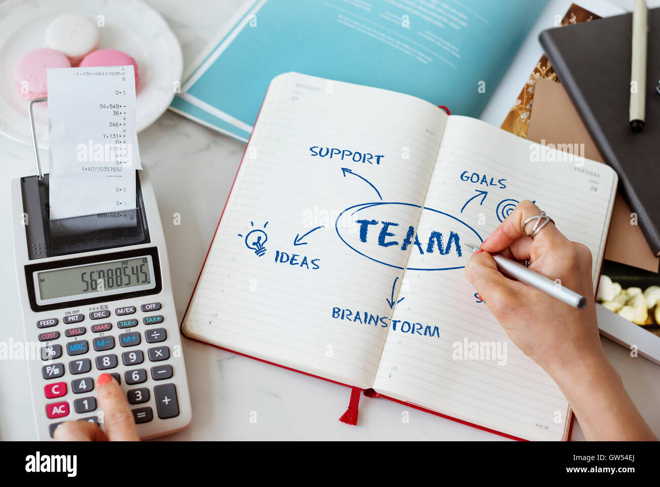 Team Support Ideas Business Concept Stock Photo - Alamy