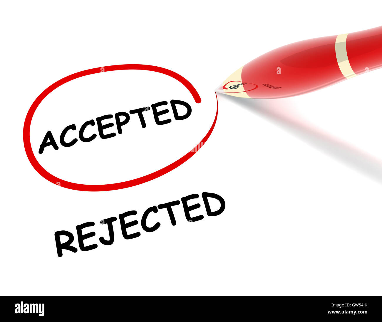 accepted rejected concept 3d illustration Stock Photo - Alamy accepted rejected concept 3d illustration Stock Photo - Alamy
