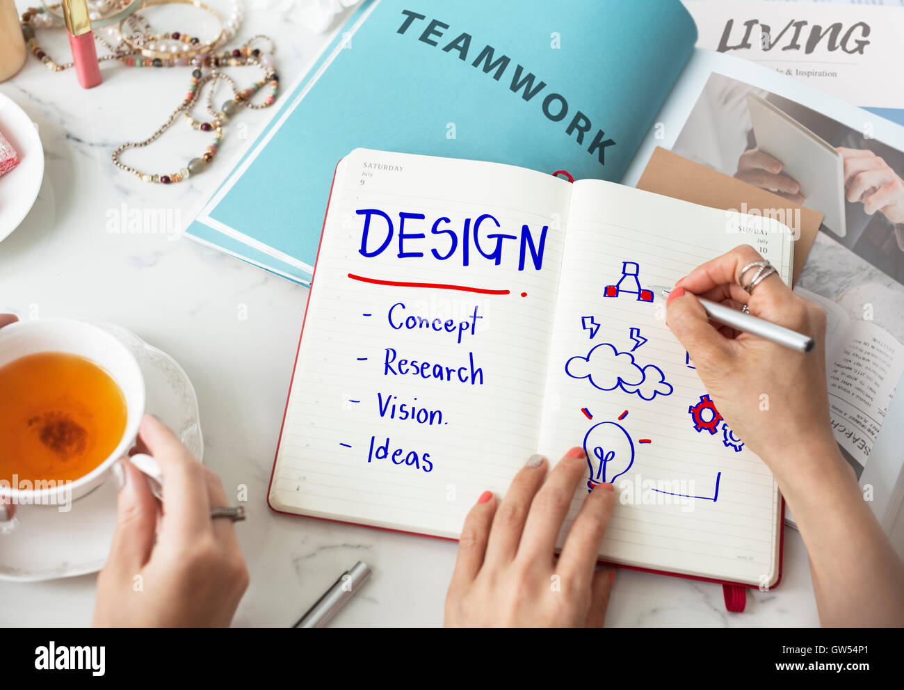 Inspiration Development Design Creative Thinking Concept Stock Photo ...