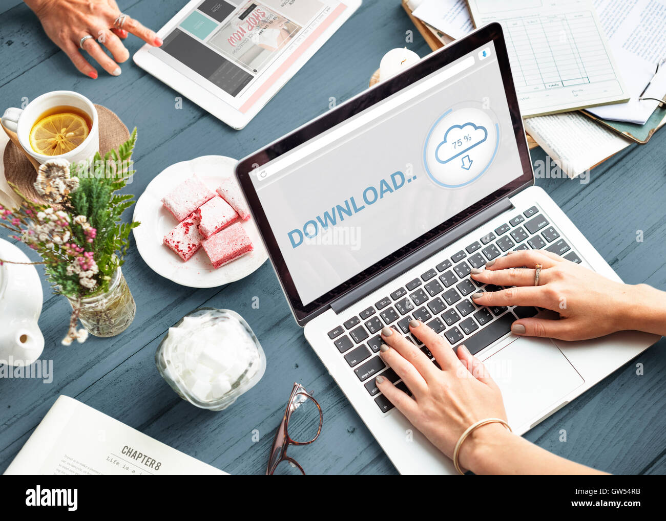 Computer networking files sharing hi-res stock photography and images ...